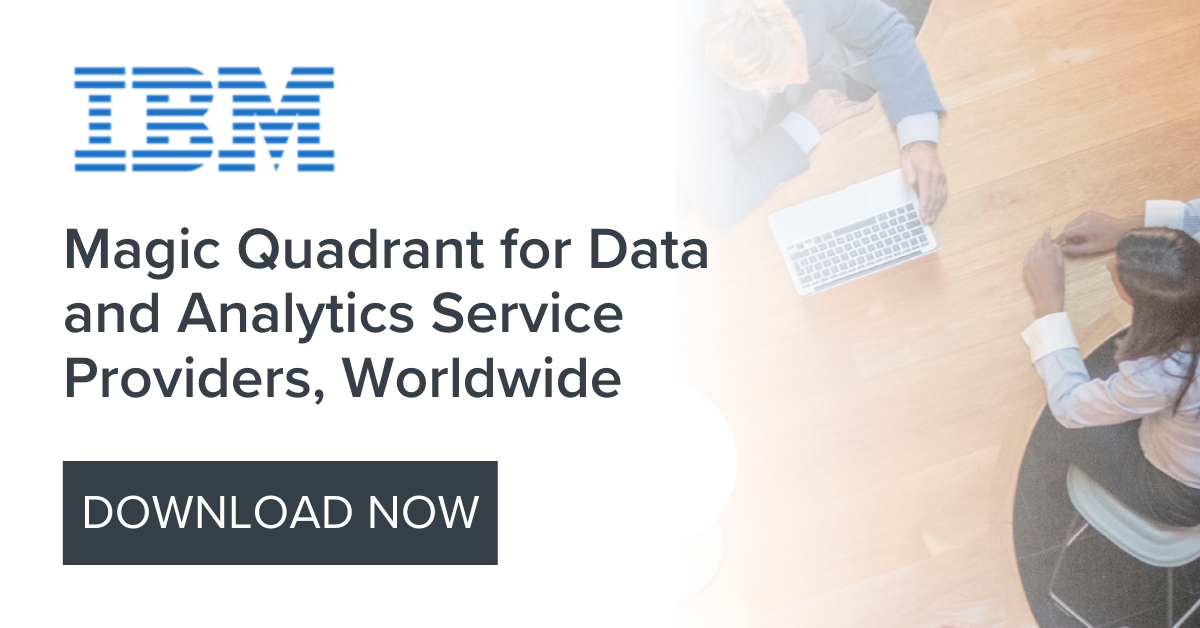 Magic Quadrant for Data and Analytics Service Providers, Worldwide | IBM